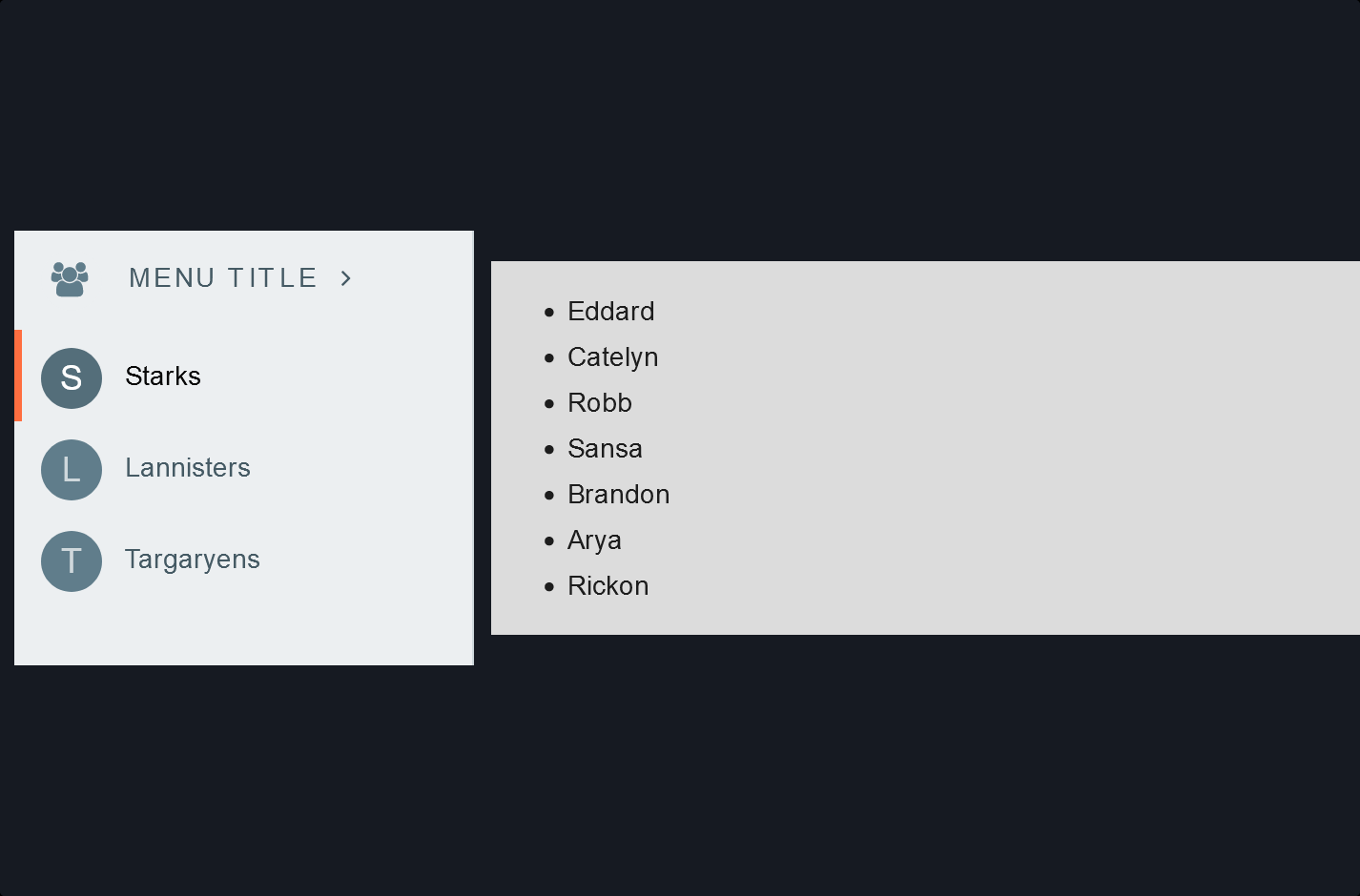 CSS Menu #20 - Code Example